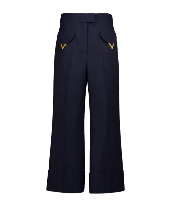 Valentino Garavani Vlogo Signature Turn-up Cuff Trousers