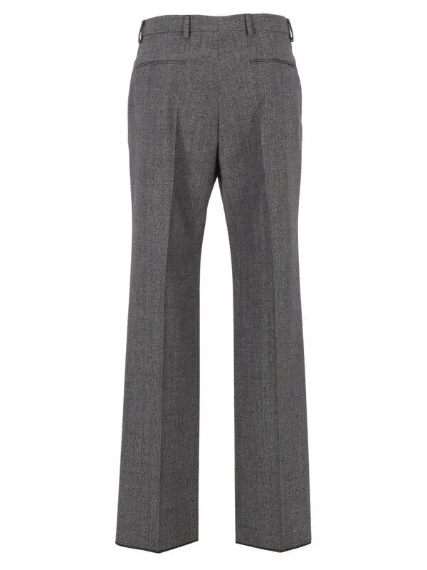 Valentino Garavani Pleated Straight Leg Pants