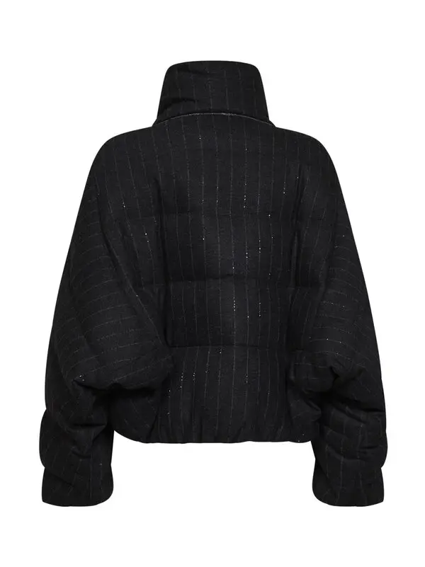 Brunello Cucinelli Pinstriped Padded Jacket
