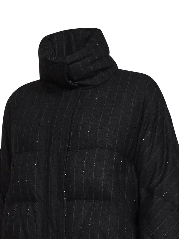 Brunello Cucinelli Pinstriped Padded Jacket