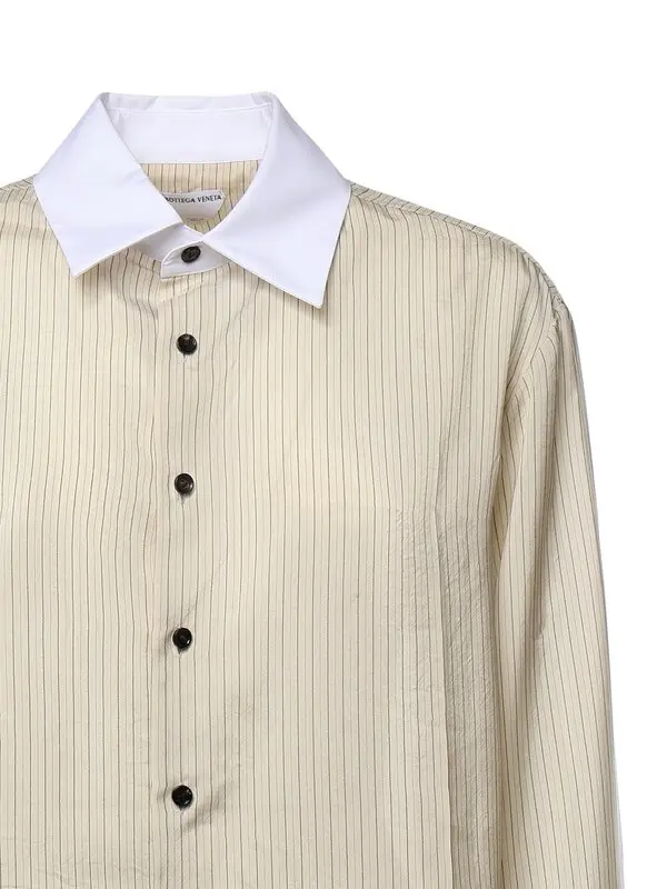 Bottega Veneta Striped Long-sleeved Shirt