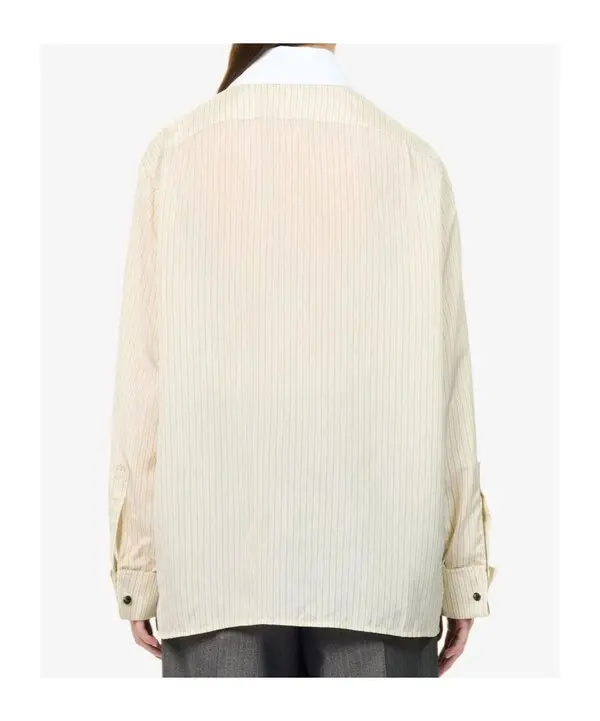 Bottega Veneta Striped Long-sleeved Shirt