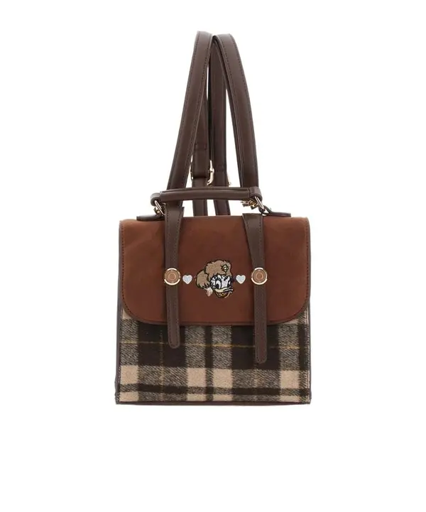 Monnalisa Check-pattern Embroidered Backpack