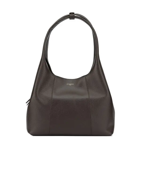 LE TANNEUR Pleated Hobo Shoulder Bag
