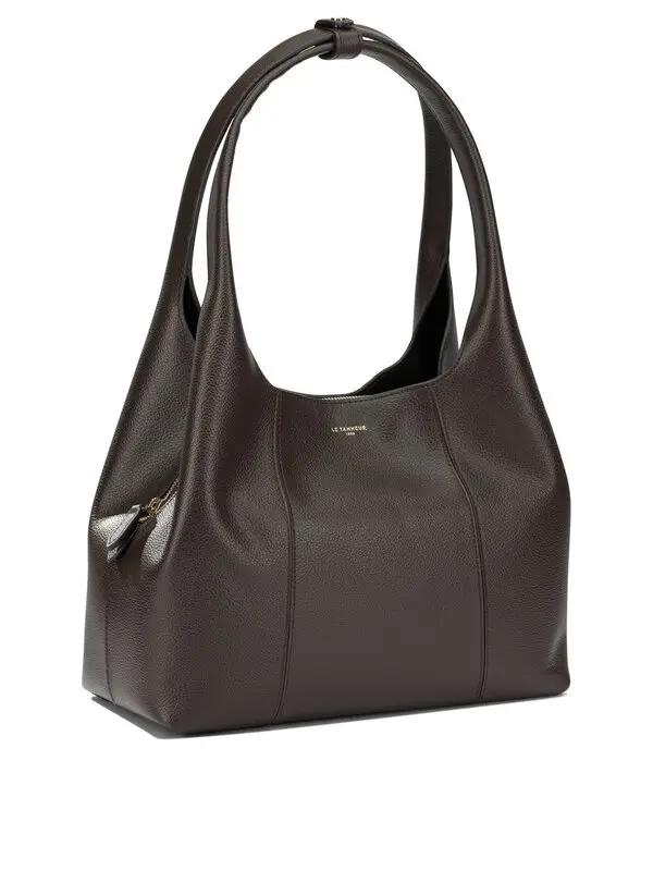 LE TANNEUR Pleated Hobo Shoulder Bag