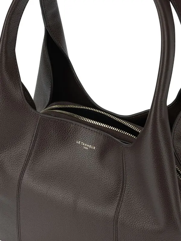 LE TANNEUR Pleated Hobo Shoulder Bag