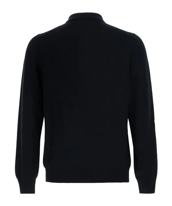 Tagliatore Long-sleeve Knitted Polo Shirt