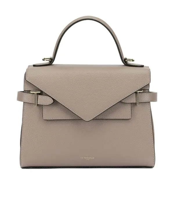 LE TANNEUR Structured Top Handle Shoulder Bag