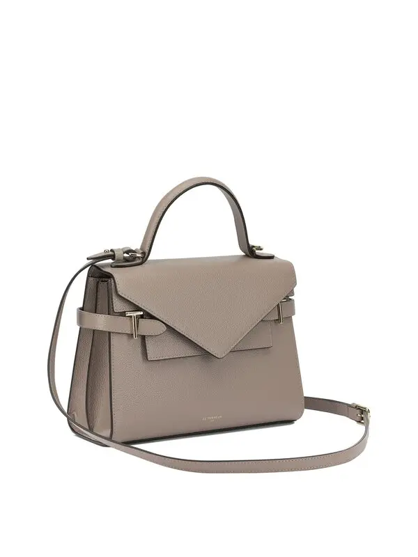LE TANNEUR Structured Top Handle Shoulder Bag