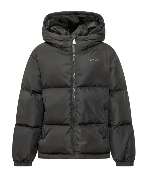 Off-White Hooded Cotton-padded Jacket