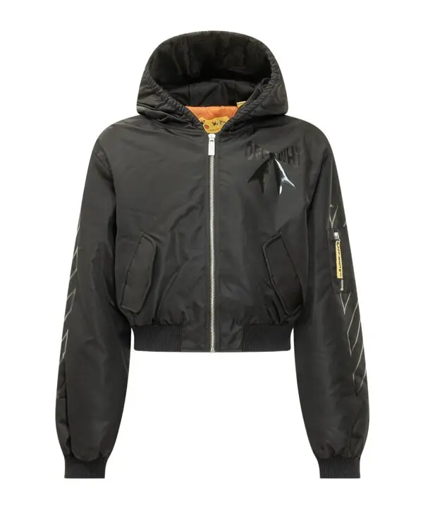 Off-White Long-sleeved Casual Jacket