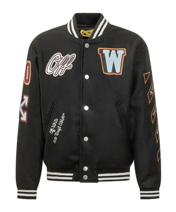 Off-White Long-sleeved Casual Jacket