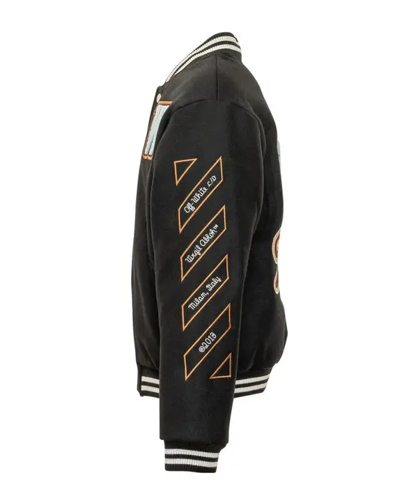 Off-White Long-sleeved Casual Jacket