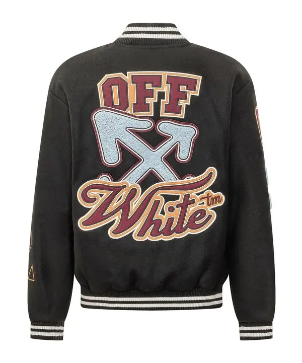 Off-White Long-sleeved Casual Jacket