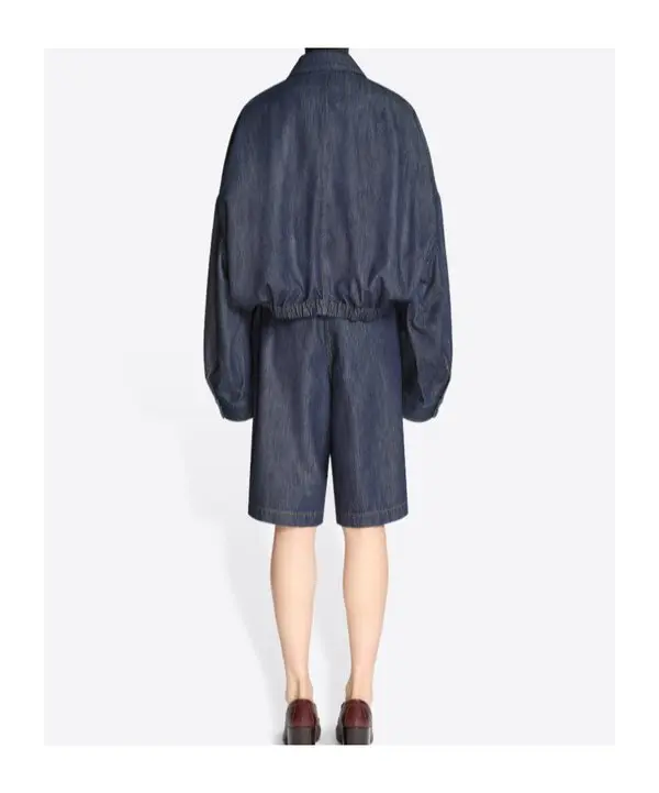 Dries Van Noten Cocoon Shaped Denim Jacket
