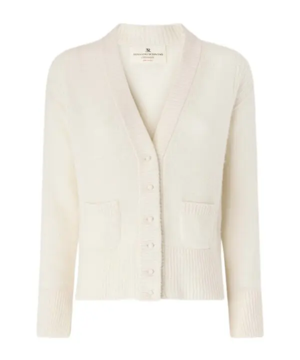 Ermanno Scervino Lace-trim V-neck Cardigan - No