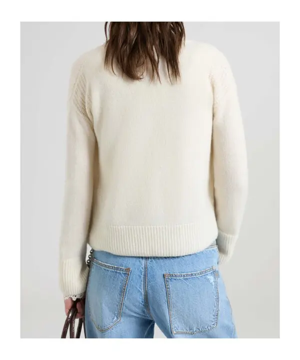 Ermanno Scervino Lace-trim V-neck Cardigan