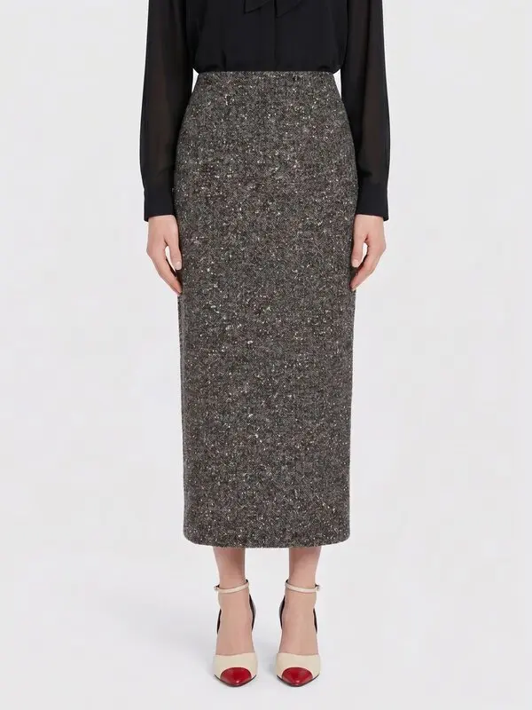 Valentino Garavani Zippered Skirt With Asymmetrical Ruffles