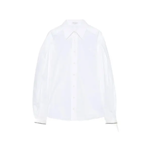 Brunello Cucinelli Puff Sleeve Button-down Shirt - No