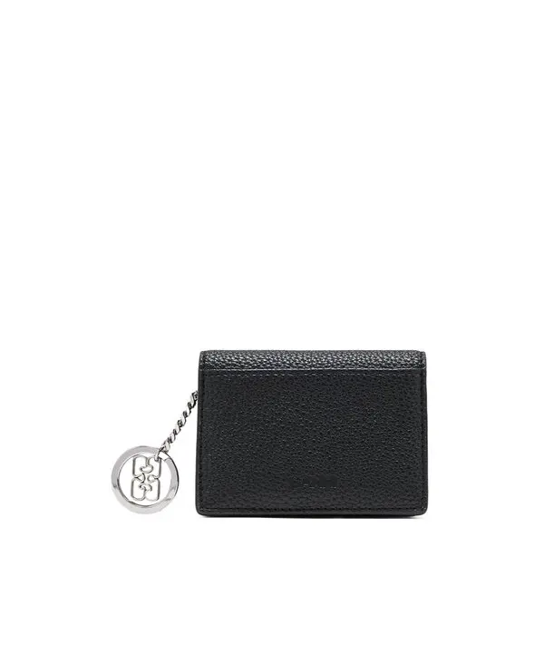 GANNI Card Holder With Flap In Grained