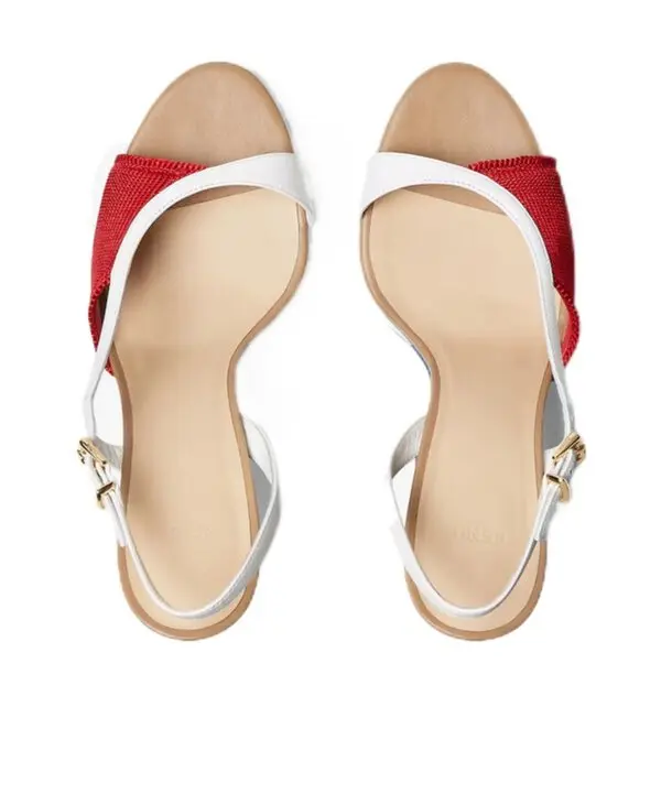 Fendi 95mm Arco Sculptural-heel Slingback Sandals