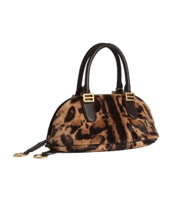Balenciaga Bolero Bowling Bag Mini - Beige/mocha