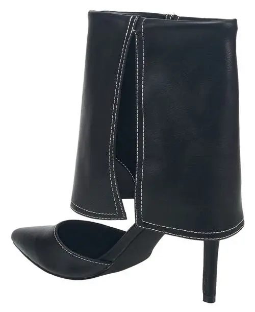 True Religion Her Foldover Cuff Heel - Black