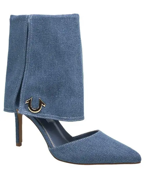 True Religion Her Foldover Cuff Heel - Denim