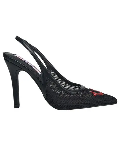 True Religion Ella Mesh Horseshoe Logo Heel