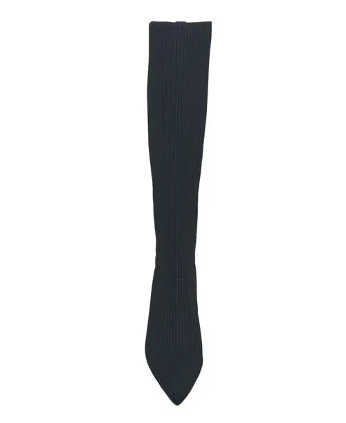 French Connection Stretch Knit Knee High Pointed Toe Pull-on Boots