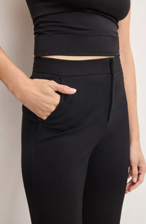 Good American Ponte Straight Leg Pants