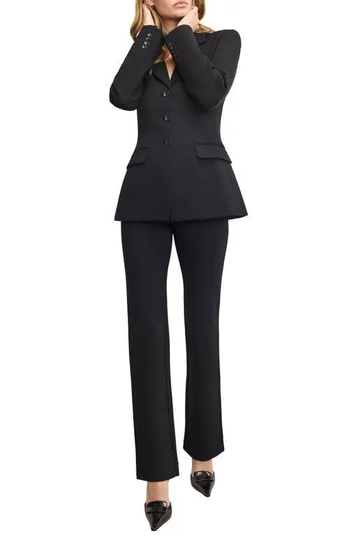 Good American Ponte Straight Leg Pants