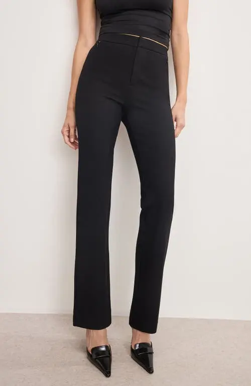 Good American Ponte Straight Leg Pants