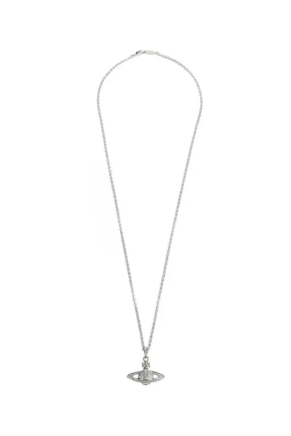 VIVIENNE WESTWOOD Mini Bas Relief Orb Pendant Necklace - Silver