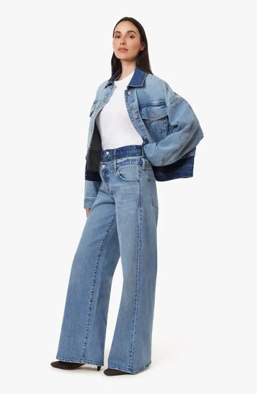Habitual Gemma Double Waistband Wide Leg Jeans
