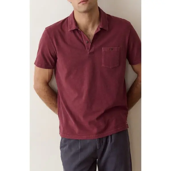 Marine Layer Luxe Slub Pocket Polo