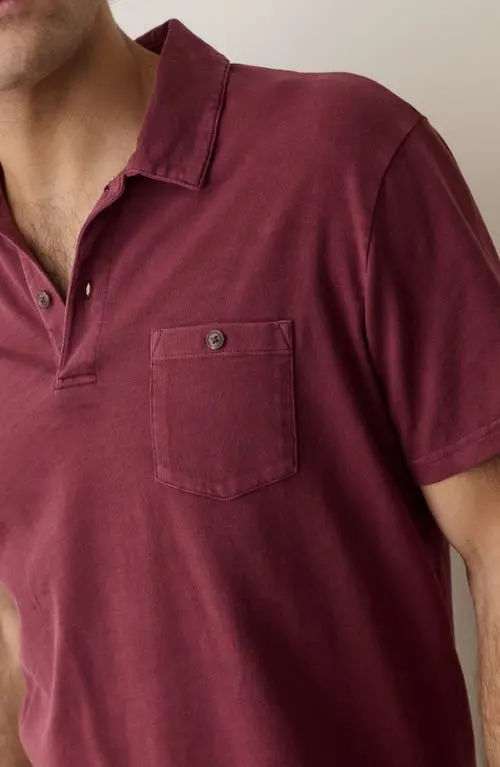 Marine Layer Luxe Slub Pocket Polo