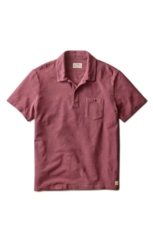 Marine Layer Luxe Slub Pocket Polo