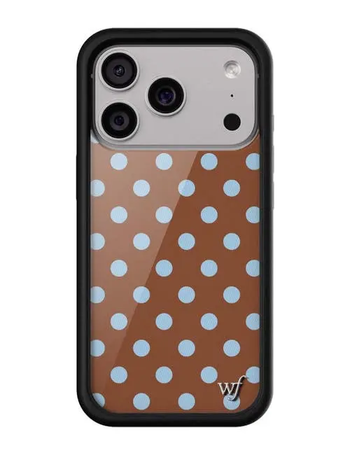 WILDFLOWER CASES Polka Dot | Brown And Blue /17e/air/17 Pro/17 Pro Max Case - Iphone 17 Pro
