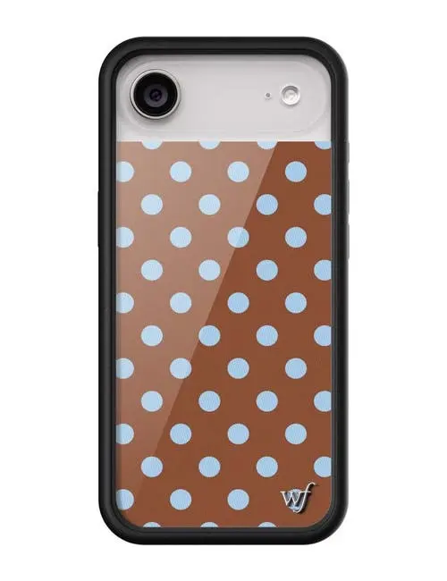 WILDFLOWER CASES Polka Dot | Brown And Blue /17e/air/17 Pro/17 Pro Max Case - Iphone Air