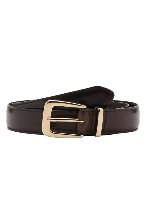 Mango Leather Belt - Chocolate