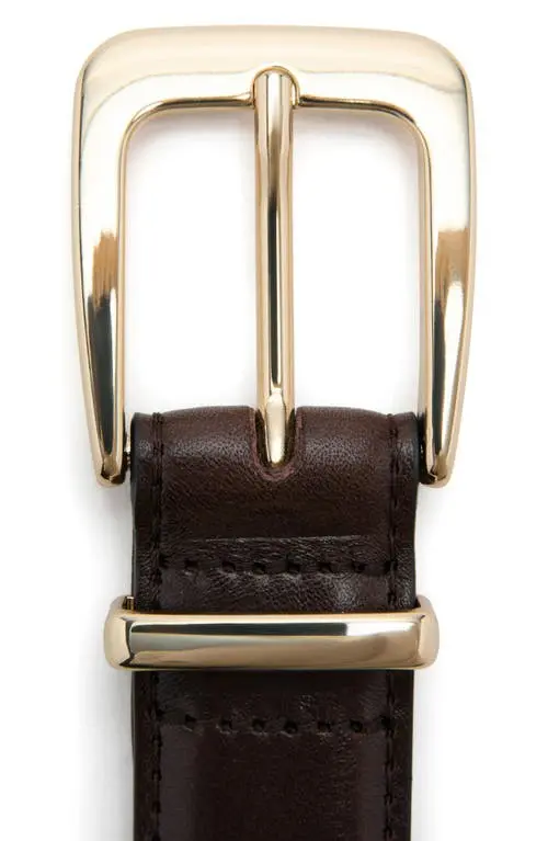 Mango Leather Belt - Chocolate