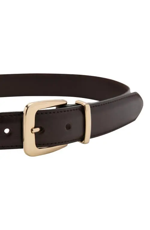 Mango Leather Belt - Chocolate