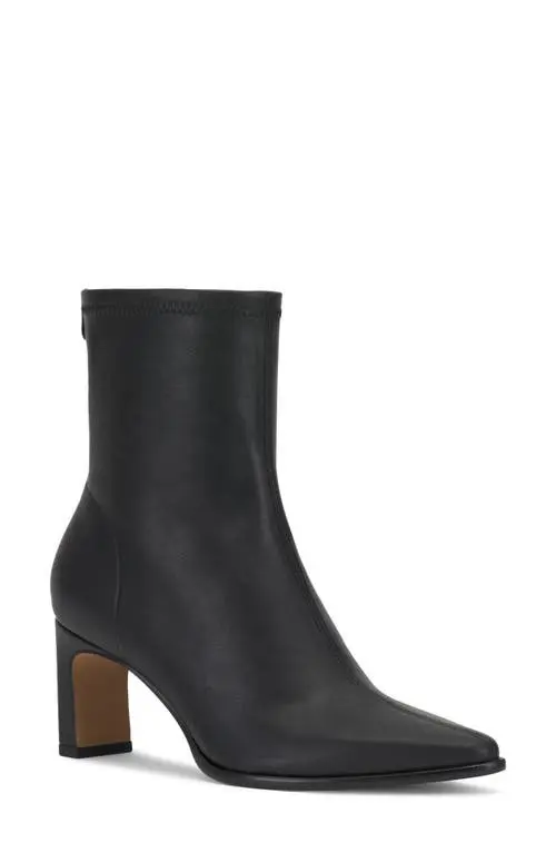 Vince Camuto Julea Pointed Toe Block Heel Bootie - Black