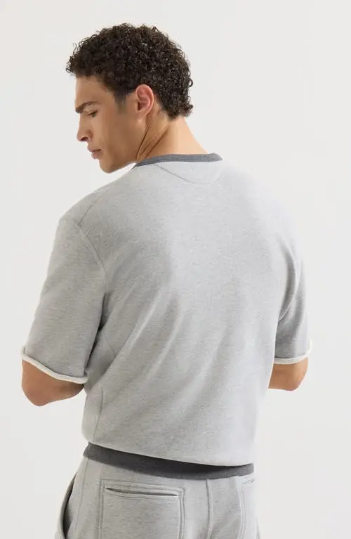 Brunello Cucinelli Embroidered Cotton French Terry Sweatshirt