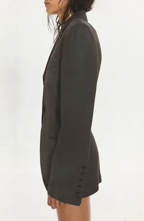 Mango Fitted Waist Suit Jacket