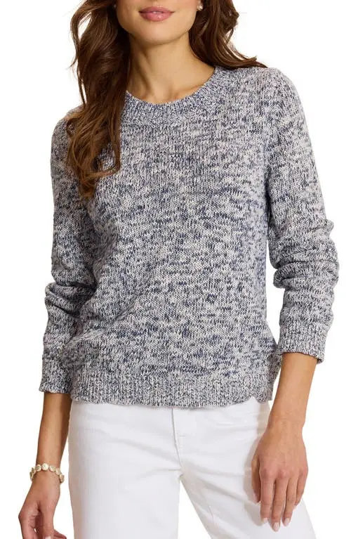 Tommy Bahama Surf Shore" Mouline Jersey Crewneck Sweater - Dk Bluestone
