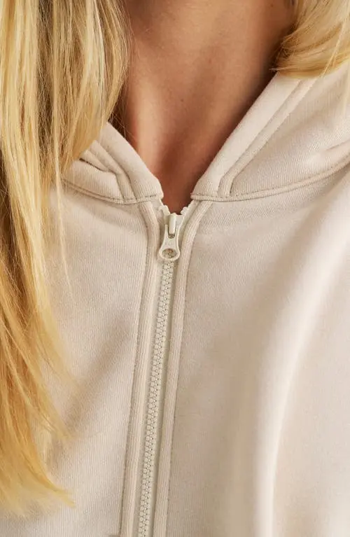 FREE FLY Full Zip Hoodie - Stone