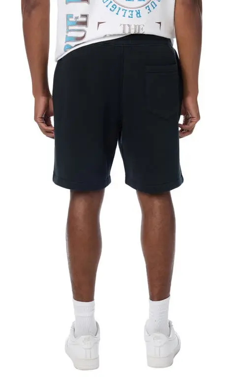 True Religion Buddha Logo Fleece Shorts