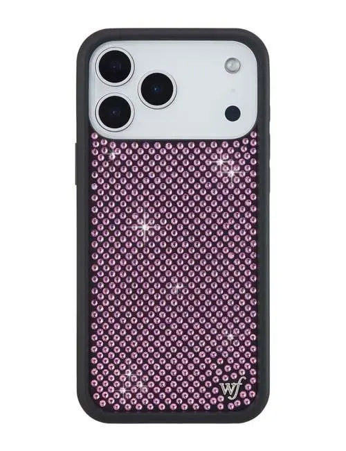 WILDFLOWER CASES Pink Rhinestone /17e/air/17 Pro/17 Pro Max Case - Iphone 17 Pro Max